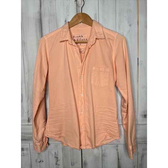 Frank & Eileen | Tops | Frank Eileen Barry Famous Denim Distressed ...